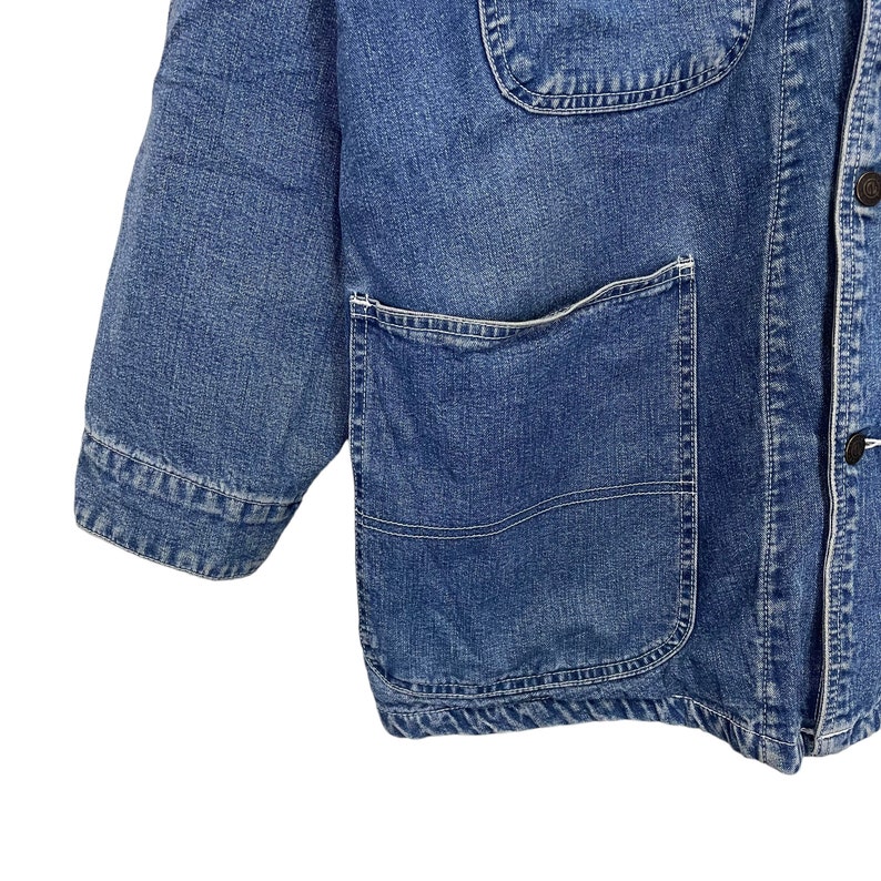 Pick Vintage 80s GL HEART Chore Jeans Jacket Gl Heart Button Jacket 80s ...