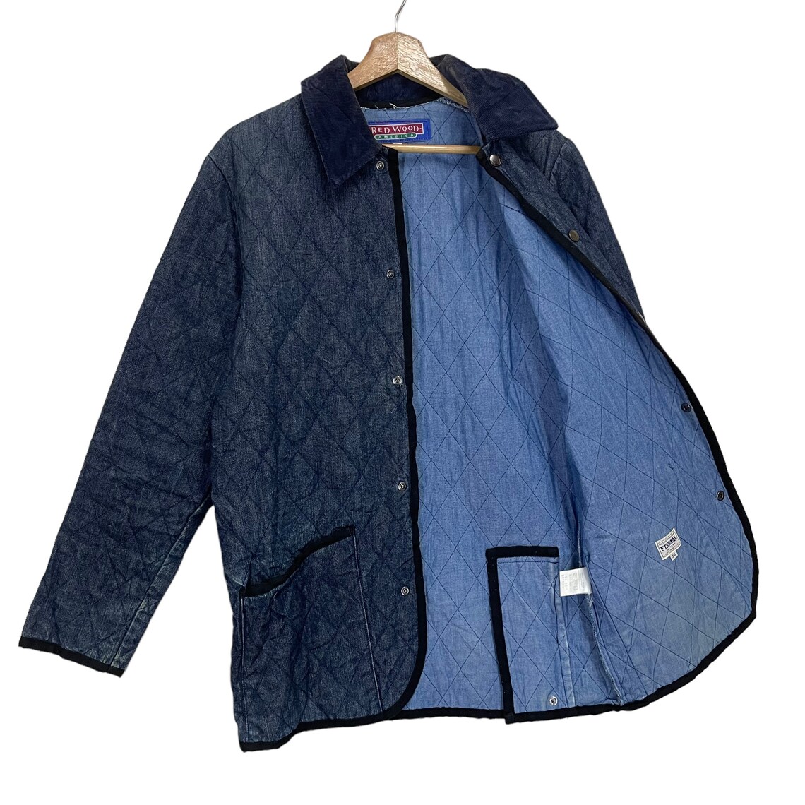 Pick Vintage 90s Red Wood Eternal Chore Jeans Jacket Bitchu Kurashiki ...