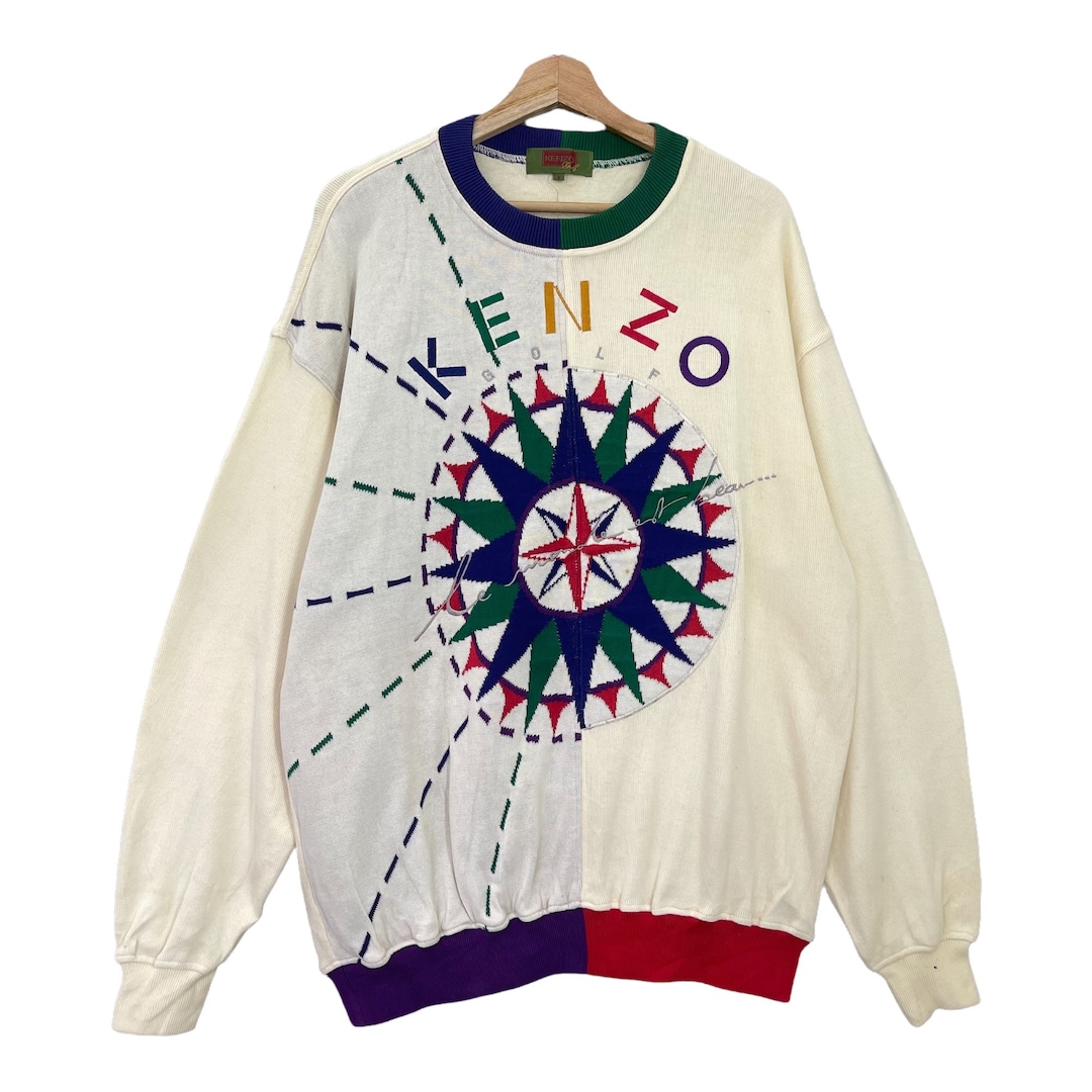 PICK!! Vintage 90s Kenzo Golf Crewneck Sweatshirt Kenzo Golf Sweater ...