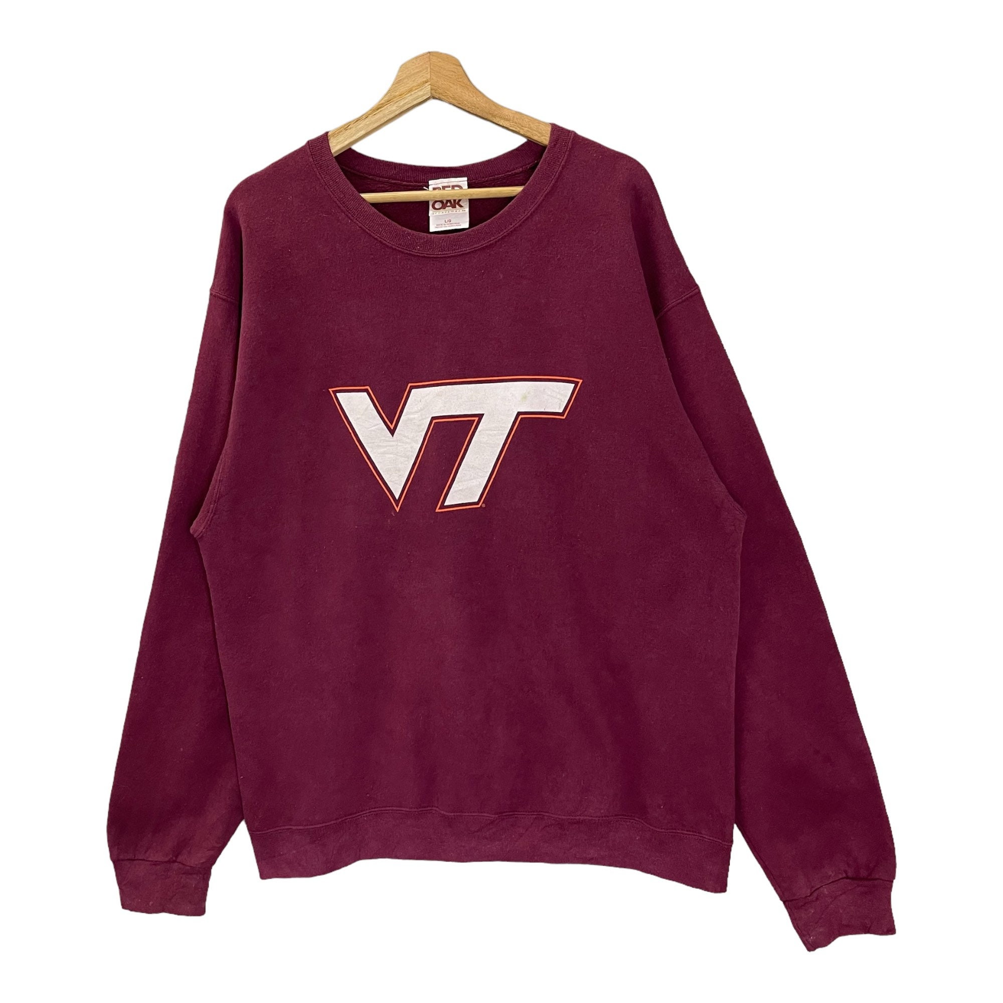 Pick Vintage 90s Virgina Tech Athletics Crewneck Sweatshirt Virgina ...