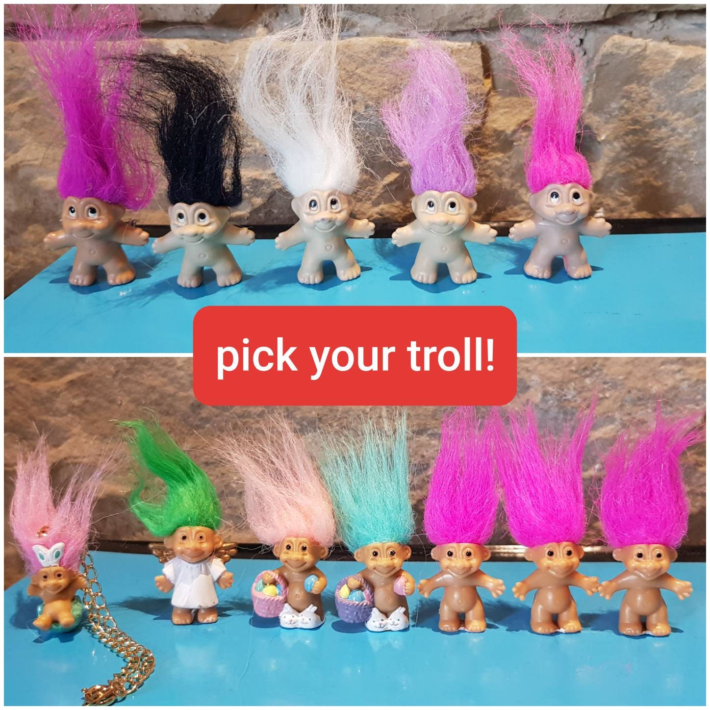 Adopt A Small Troll Original Collectable Russ and Dam Trolls. - Etsy UK