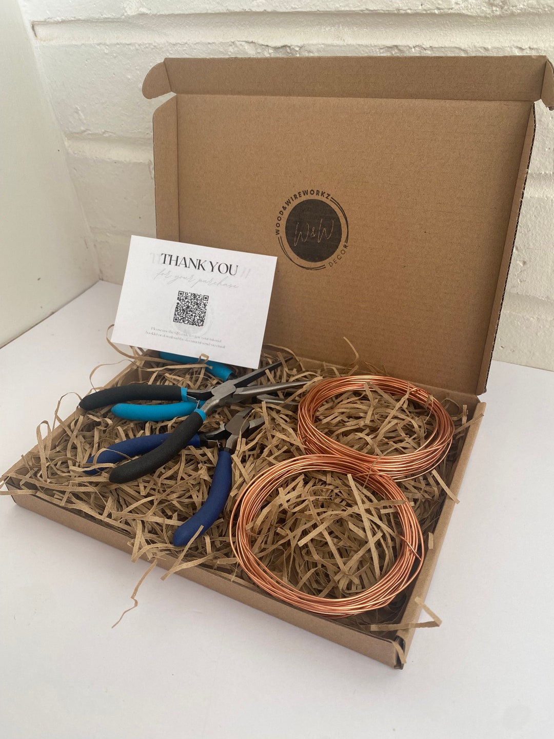 Wire Crafting Kit - Hanging Wire Leaves Tutorial Kit - Gift for Her ...