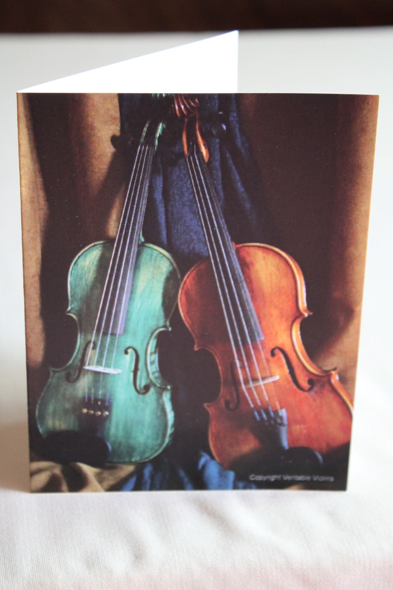 Violin Photos Card Set, 4 Cards, Blank Inside - Etsy UK