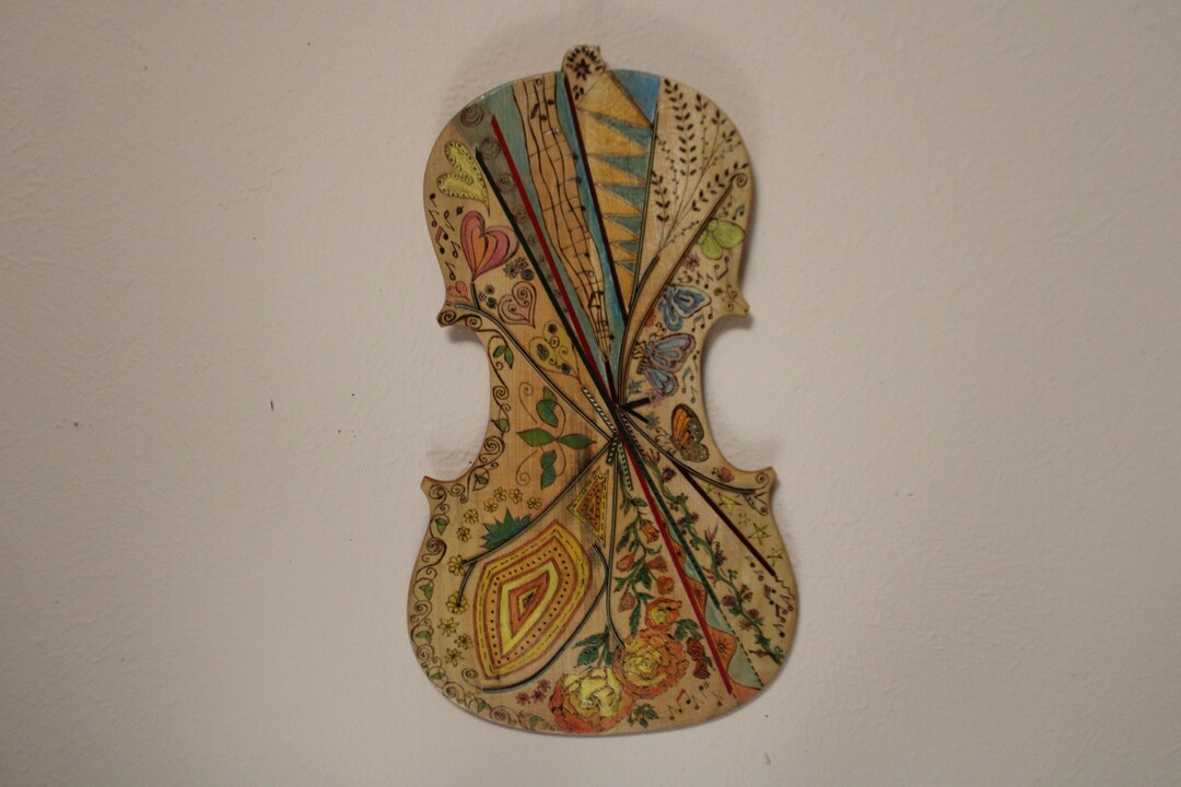 Handmade Violin/viola Wallhanger Made From a Violin Back Plate - Etsy