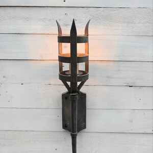 Medieval Wall Lamp,forged Wall Sconce,torch Lamp,medieval Style Wall ...