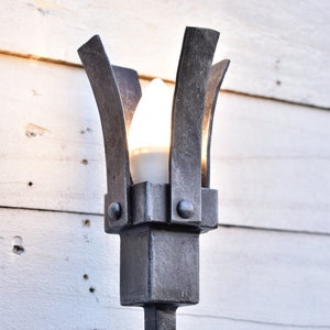 Forged Torch Wall Sconce, Medieval Castle Lighting - Etsy