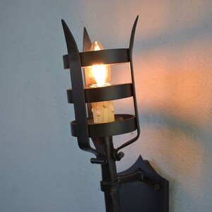 Medieval Wall Lamp,forged Wall Sconce,torch Lamp,medieval Style Wall ...