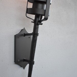 Medieval Forged Torch Lamp, Forged Oil Wall Lamp, Torch Oil Wall Sconce ...