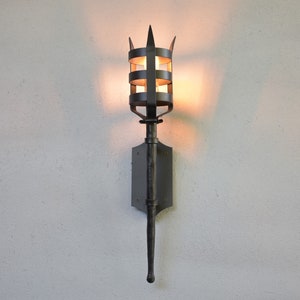 Medieval Wall Lamp,forged Wall Sconce,torch Lamp,medieval Style Wall ...