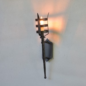Medieval Wall Lamp,forged Wall Sconce,torch Lamp,medieval Style Wall ...