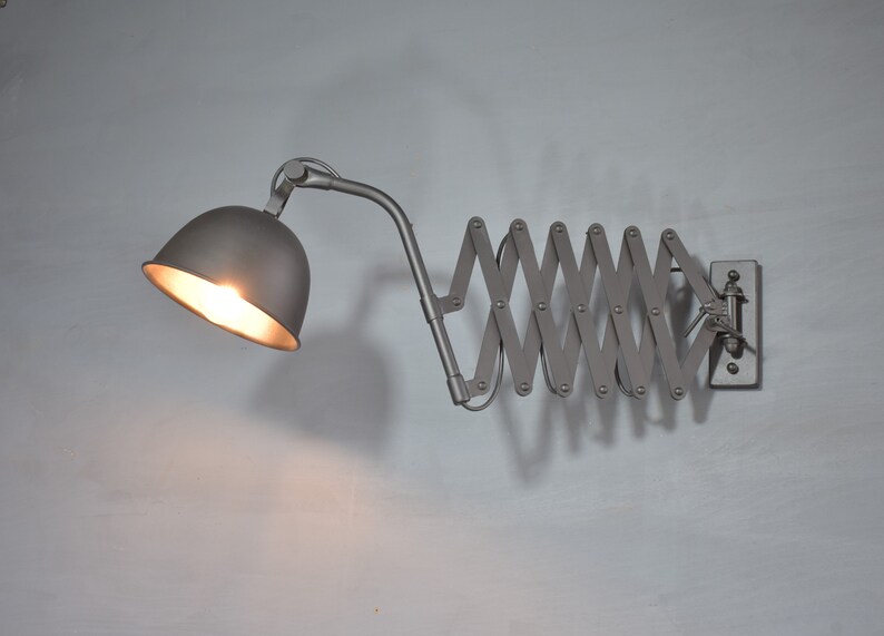 Industrial Style Scissor Wall Lamp, Articulated Metal Wall Light - Etsy