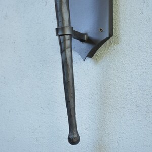 Medieval Wall Lamp,forged Wall Sconce,torch Lamp,medieval Style Wall ...