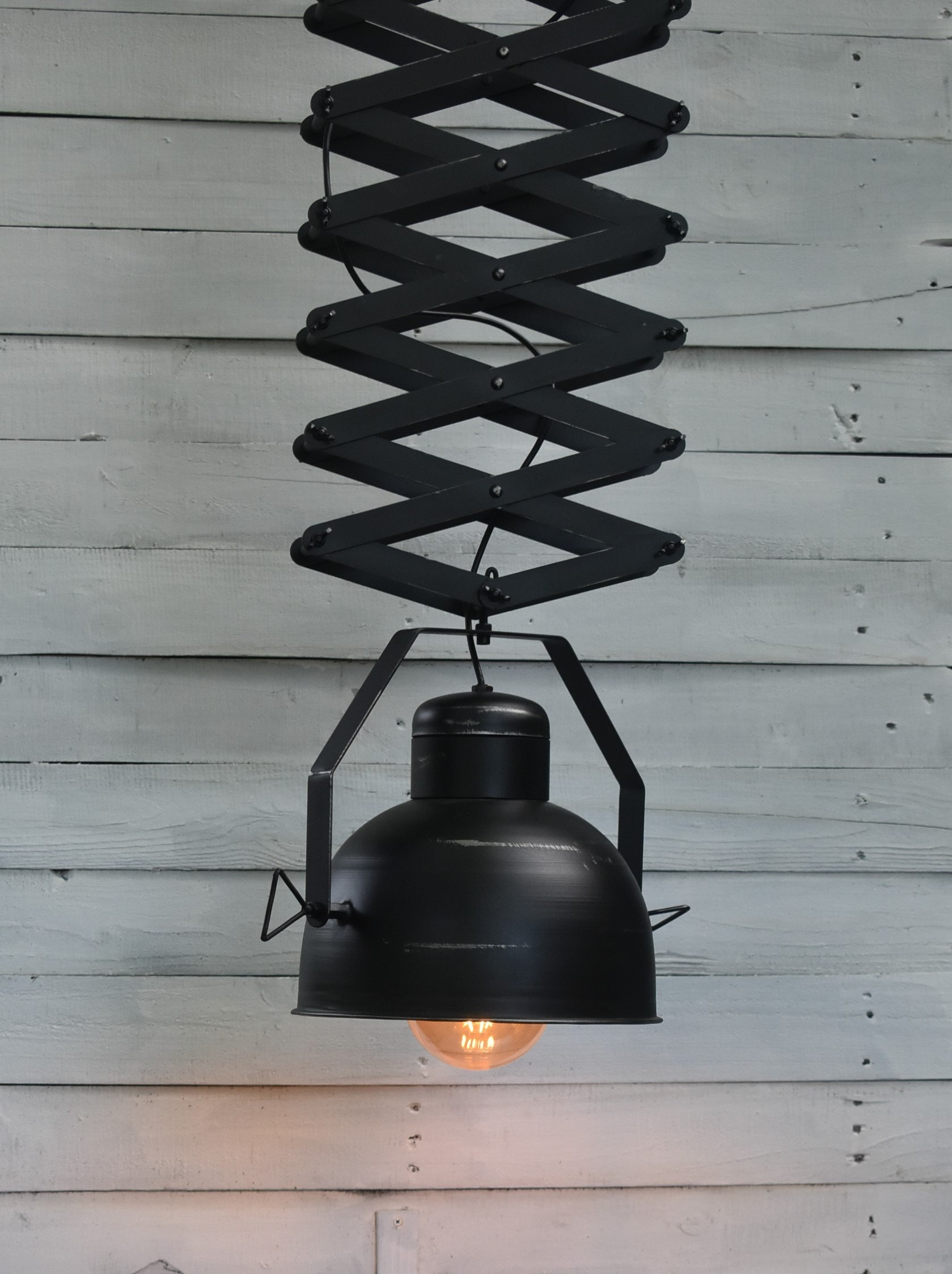 Large Scissor Pendant Lampindustrial Hanging Lampmade to - Etsy