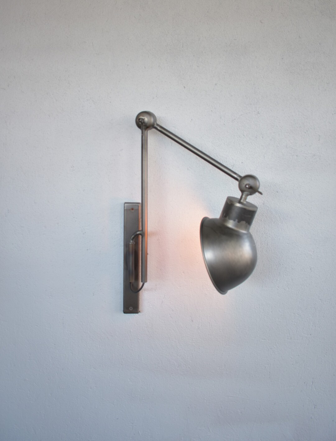 Industrial Style Articulated Metal Wall Lamp - Etsy