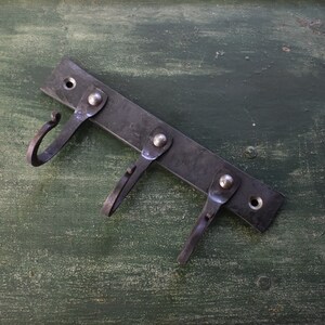 Hand Forged Iron Wall Hangerkey Hangerwrought Iron Kitchen - Etsy