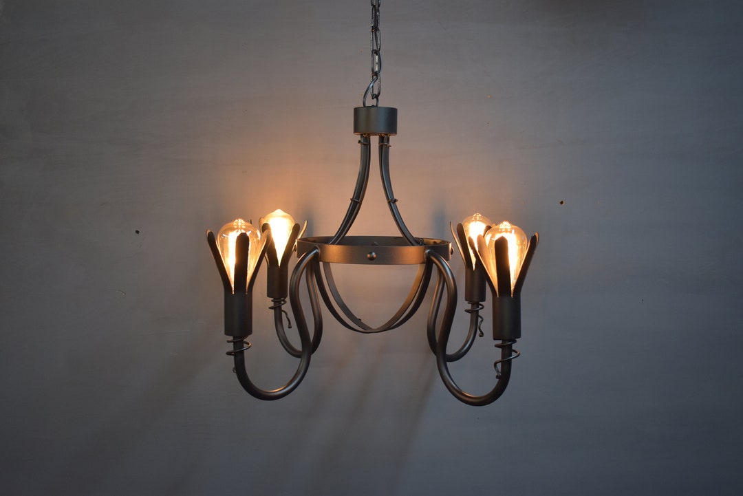 Hand Forged Chandelier,medieval Chandelier,modern Farmhouse Chandelier ...