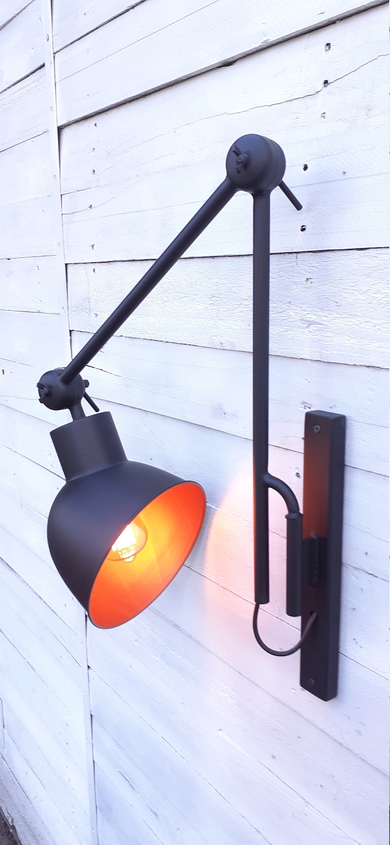 Wall Lamp in Industrial Style,articulated Metal Lamp,architect Swing ...