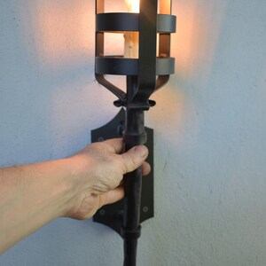 Medieval Wall Lamp,forged Wall Sconce,torch Lamp,medieval Style Wall ...