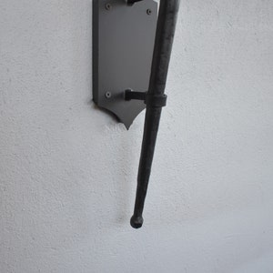 Medieval Forged Torch Lamp, Forged Oil Wall Lamp, Torch Oil Wall Sconce ...