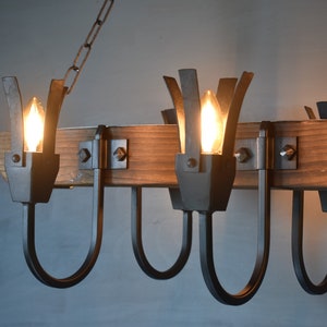 Rustic Style Chandelier,rustic Wrought Iron an Wood Chandelier ...
