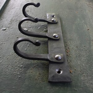 Hand Forged Iron Wall Hangerkey Hangerwrought Iron Kitchen - Etsy