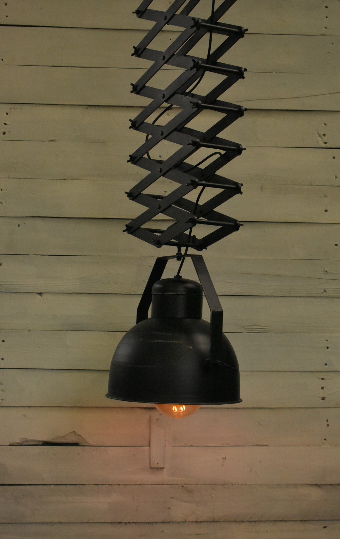 Large Scissor Pendant Lampindustrial Hanging Lamp - Etsy