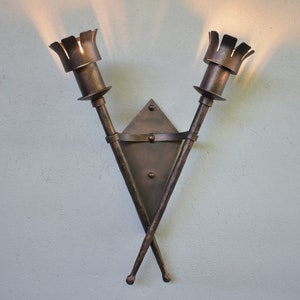 Medieval Style Wall Lamp,gothic Style Wall Sconce,double Torch Lamp ...