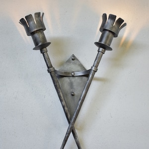 Medieval Style Wall Lamp,gothic Style Wall Sconce,double Torch Lamp ...