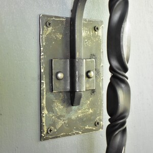 Hand Forged Torch Sconce,wrought Iron Torch Wall Lamp,medieval Sconce ...