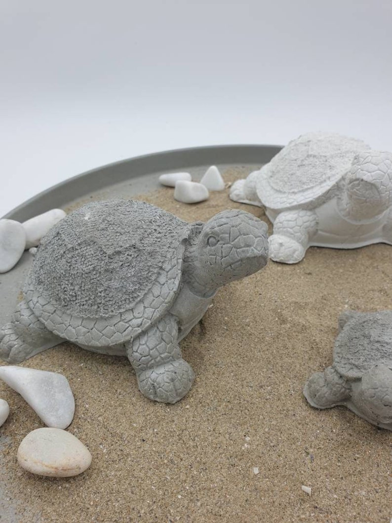 Concrete Decoration Turtles Baby Power Animal Spiritual Maritime Bath ...