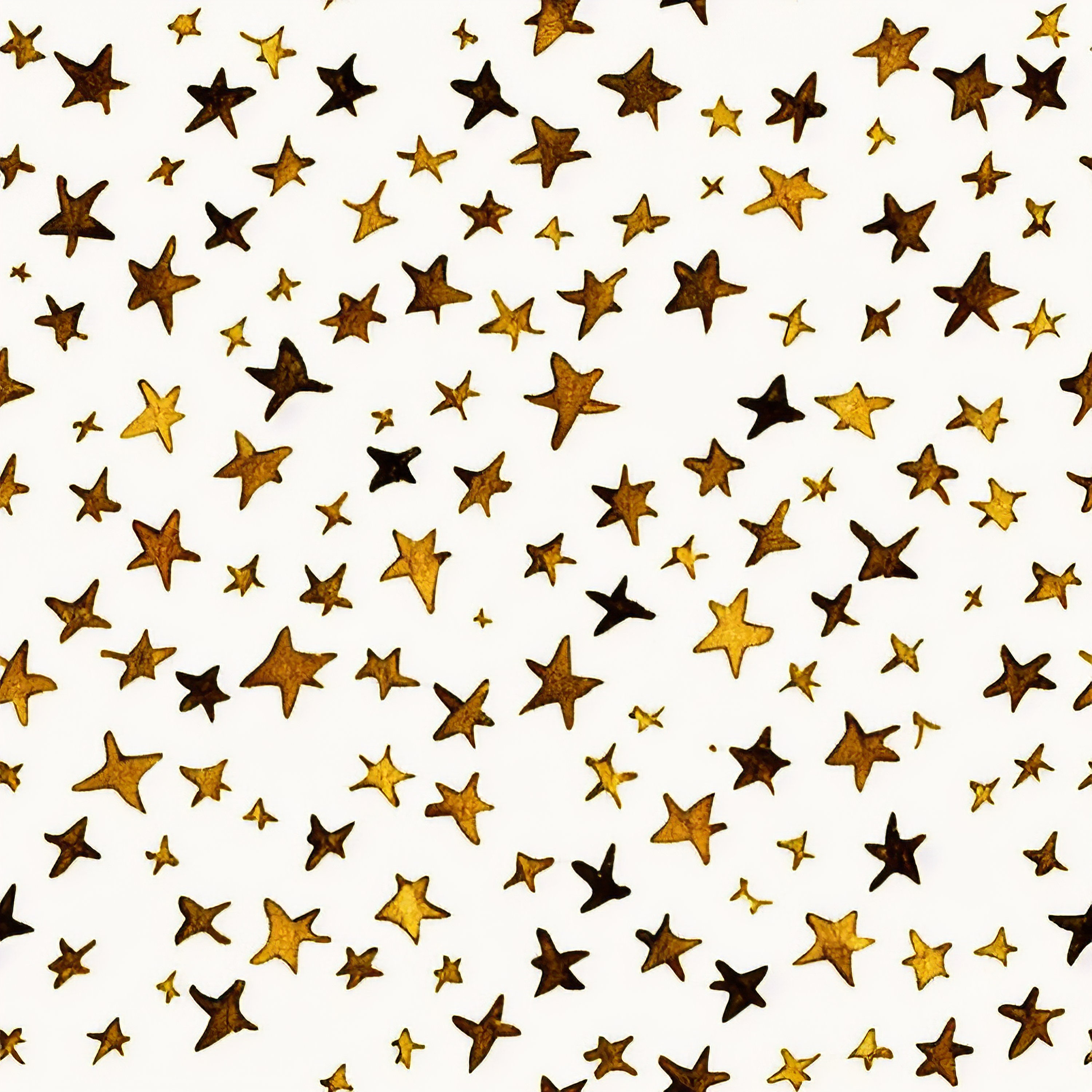 Gold Star Digital Paper, Seamless Celestial Textures, Printable ...