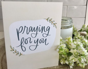PRINTABLE Praying for You Christian Card, Christian Encouragement Card ...