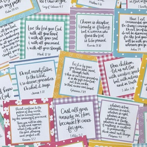 Scripture Cards for Teen Girls: Christian Encouragement Gift - Etsy