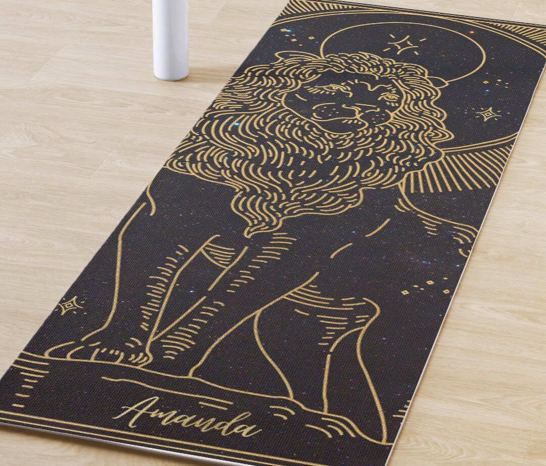 Leo Zodiac Sign Yoga Mat,custom Yoga Mats,suede Yoga Mat,meditation Mat ...