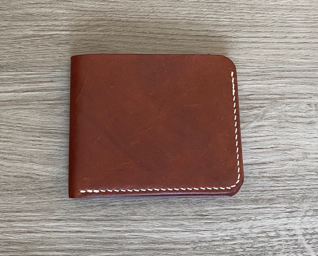 Kangaroo Leather Bifold Wallet: Slim Design All Hand-stitched ...