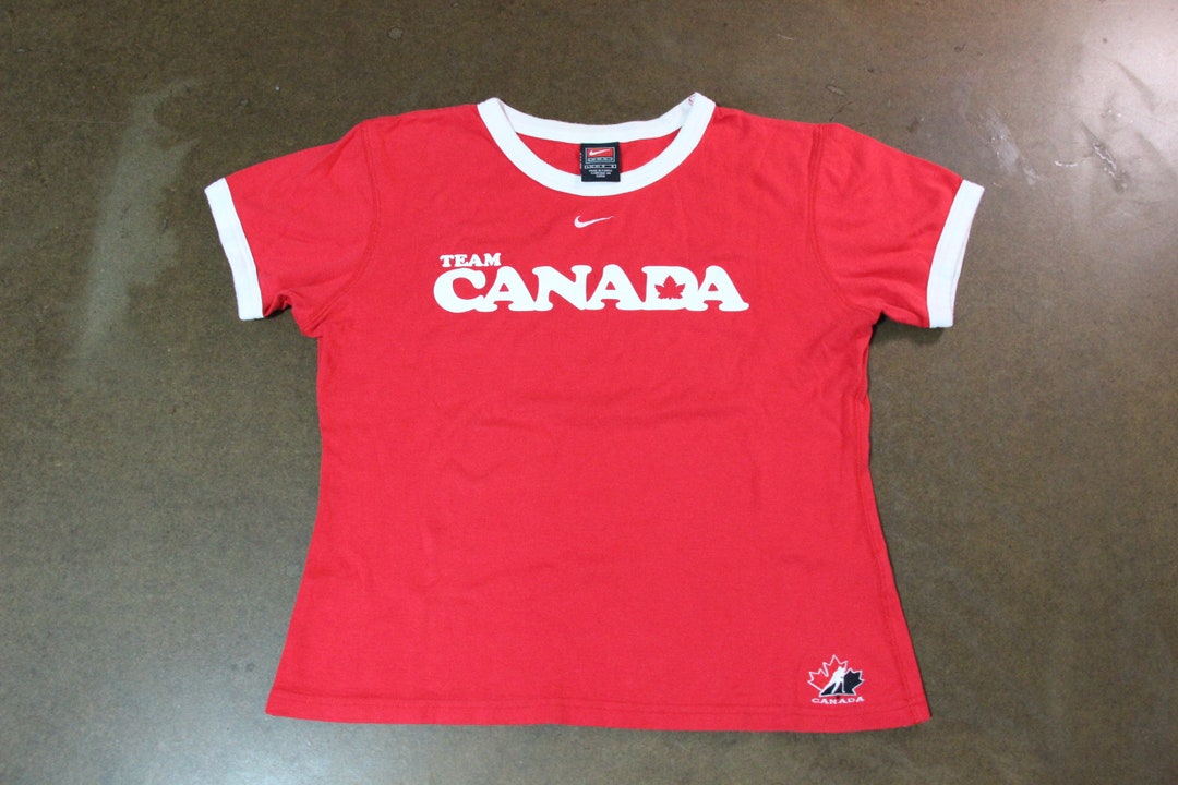 Team Canada Shirt / Olympic Hockey Ringer Tee / Canadian Graphic Promo ...