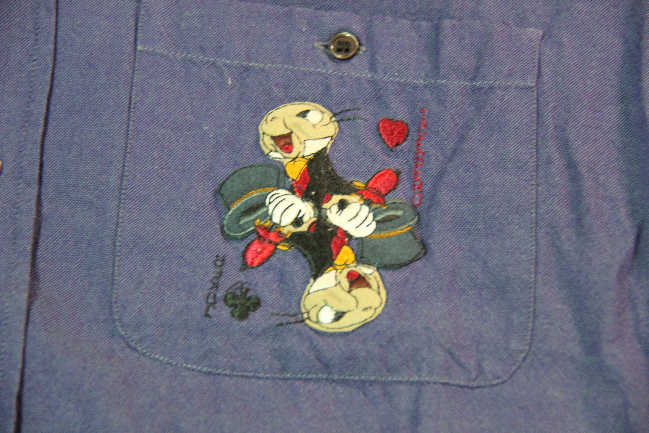 Vintage / Iceberg / Jiminy Cricket / Button-up / Long Sleeve Shirt ...
