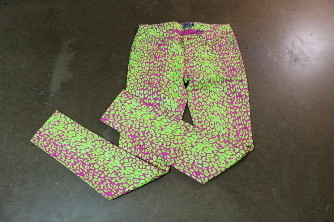 Vintage Tripp NYC / Leopard Print / Jeans / 90s Promo Graphic Pants - Etsy