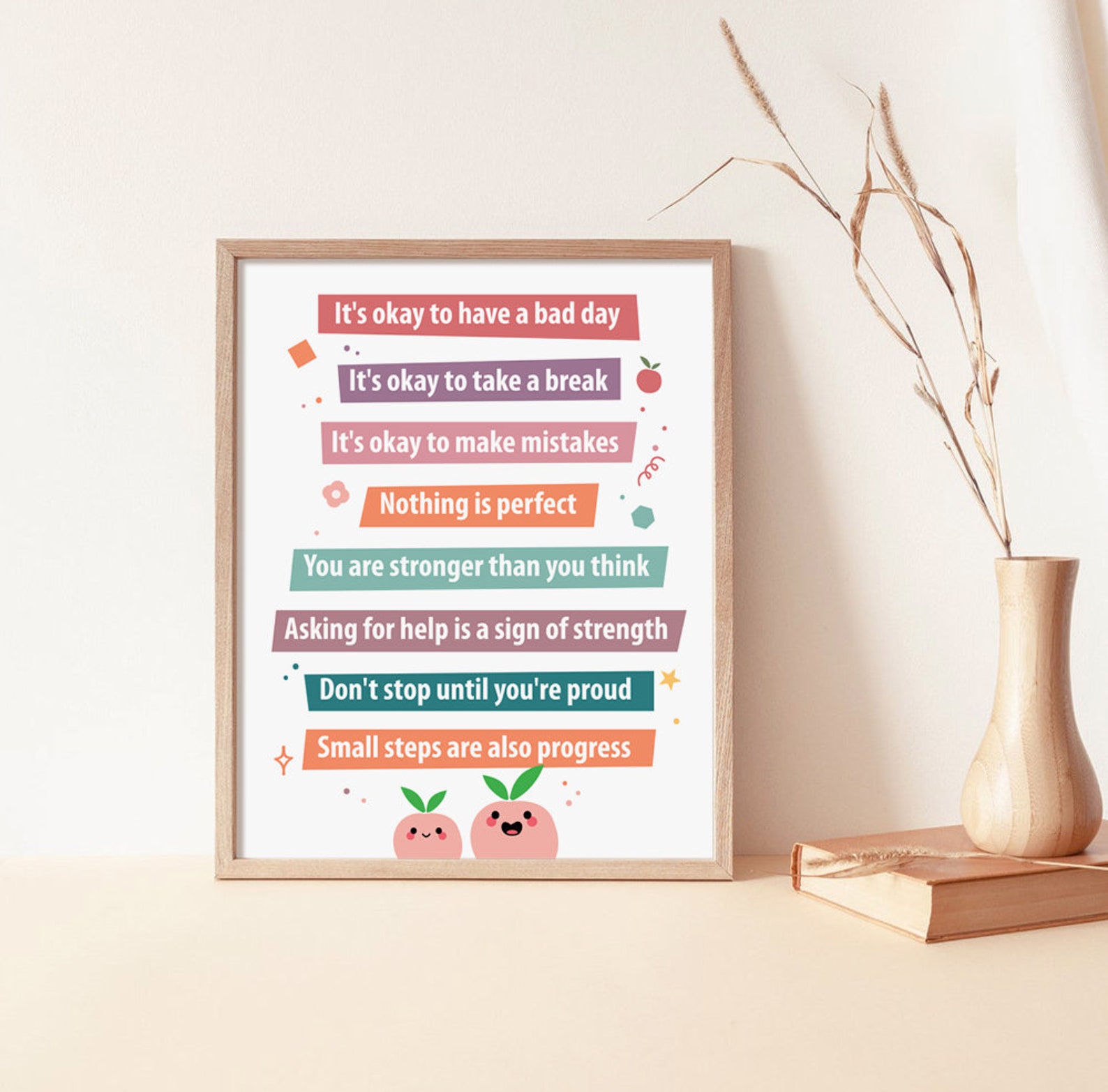 Affirmation wall art Classroom poster Affirmations for kids | Etsy