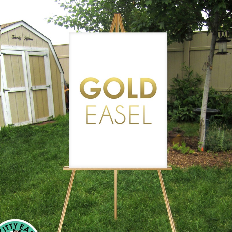Easel Plate Stand Gold - Etsy