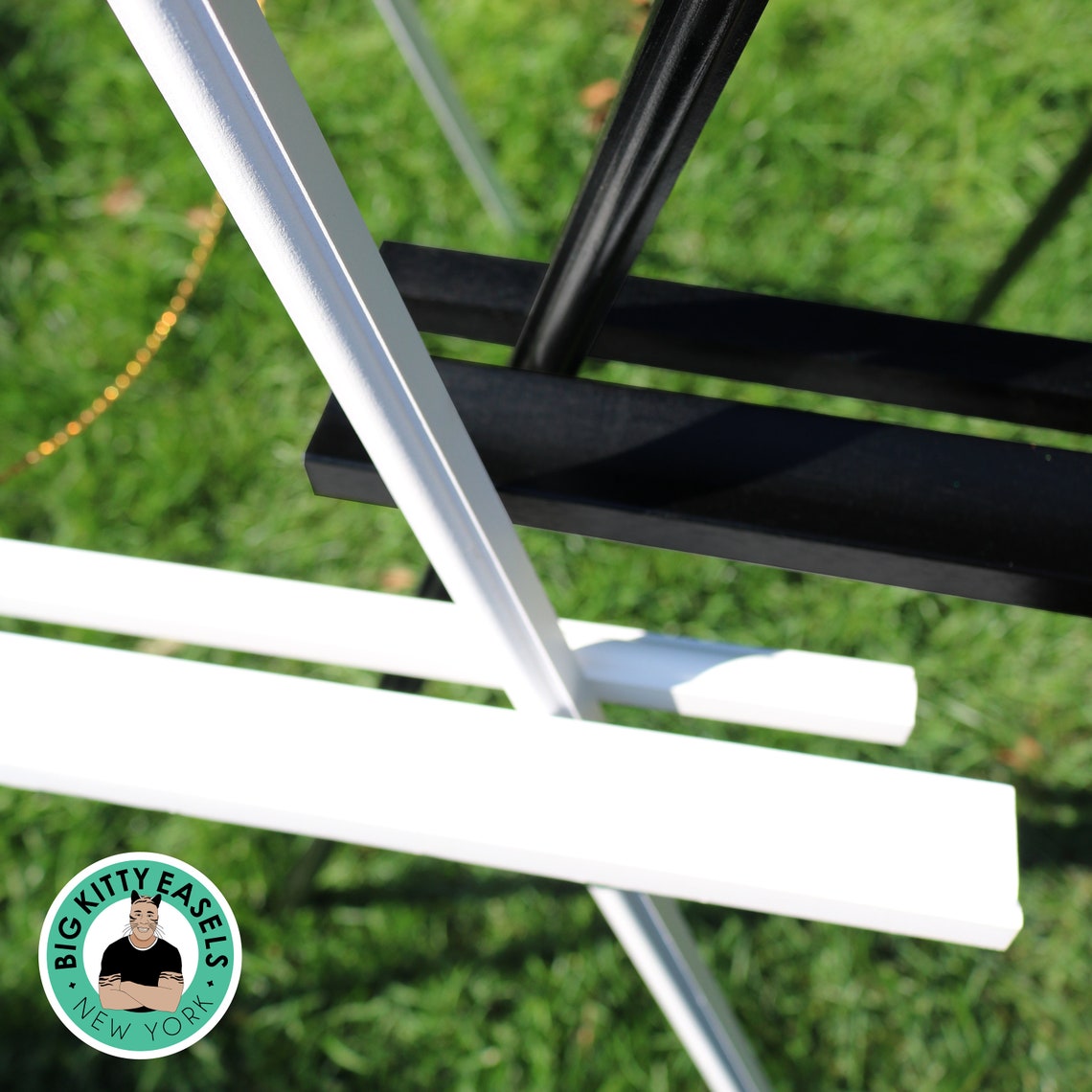 White Easel . Wedding Sign Solid Wood Floor Stand . Display | Etsy