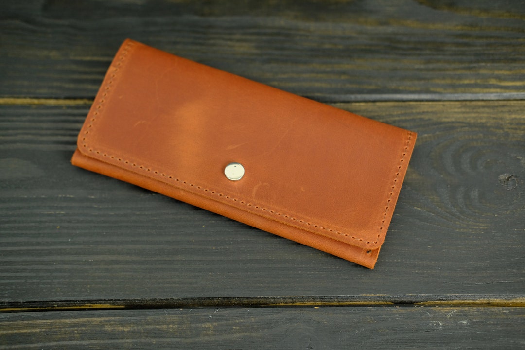 Distressed Leather Wallet: Handmade Women's Purse - Etsy
