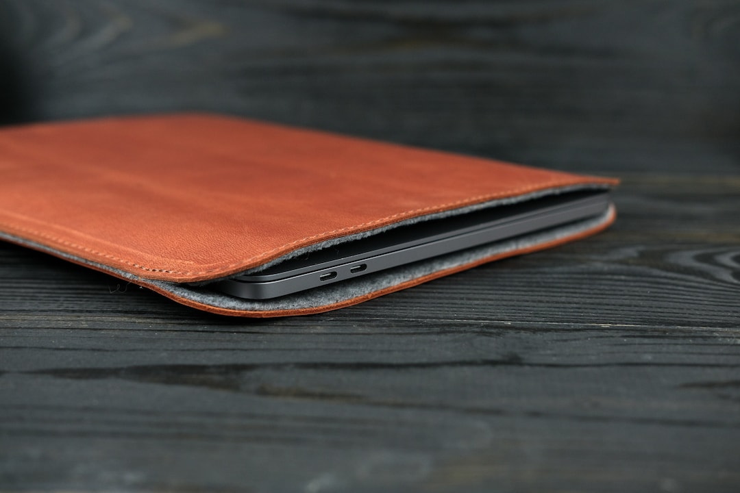 Slim Leather Sleeve Felt Lining for MacBook Pro 14 2021 M1, Leather ...