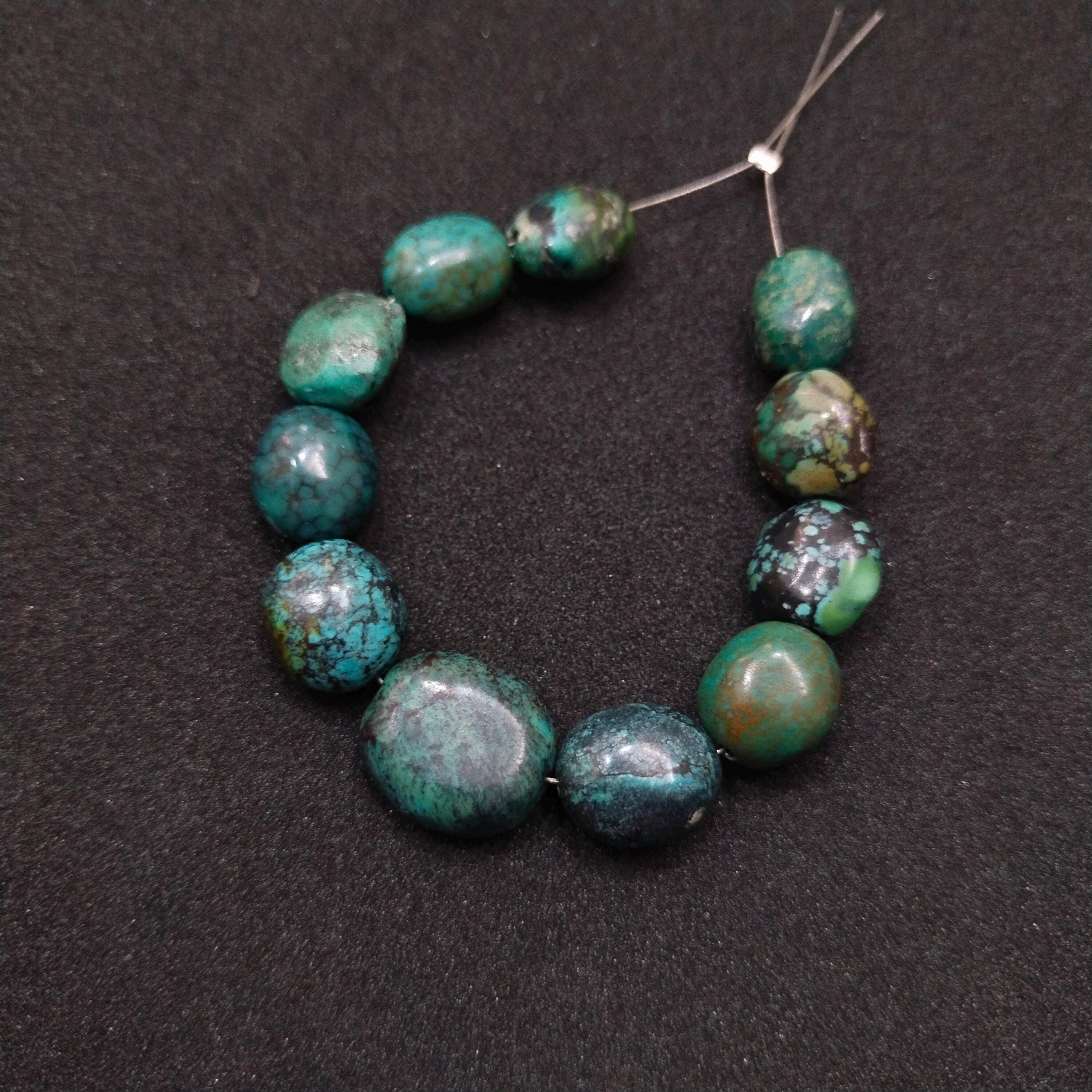 Antique Vintage Tibetan Turquoise Beads Gemstone-genuine Natural ...
