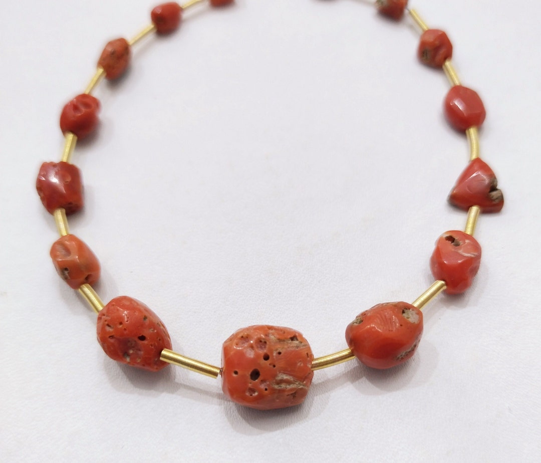 100% Natural Italian Red Coral Beads-red Coral - Etsy
