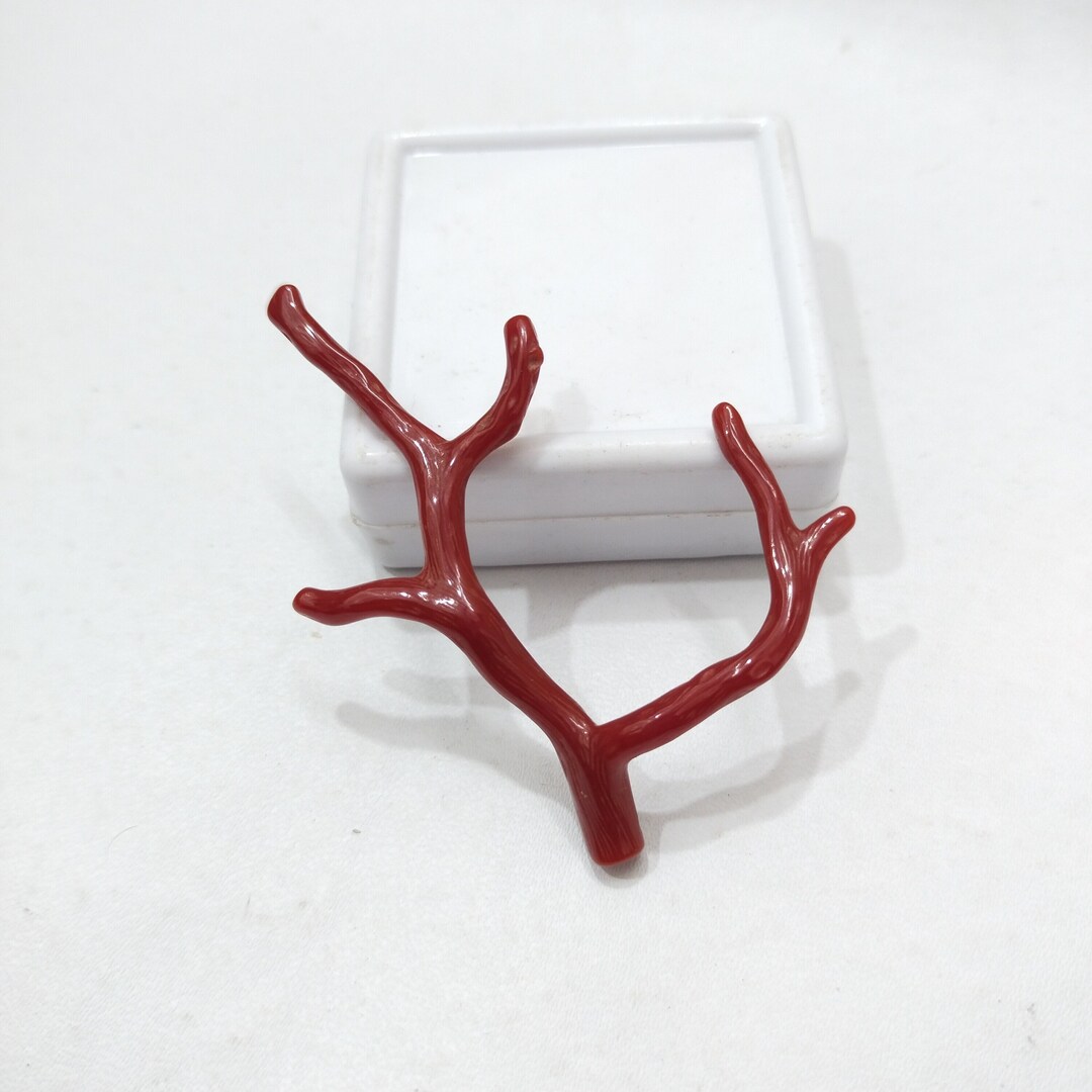 Genuine Red Coral Tree Branch Gemstone-undyed Oxblood Red Coral Well ...