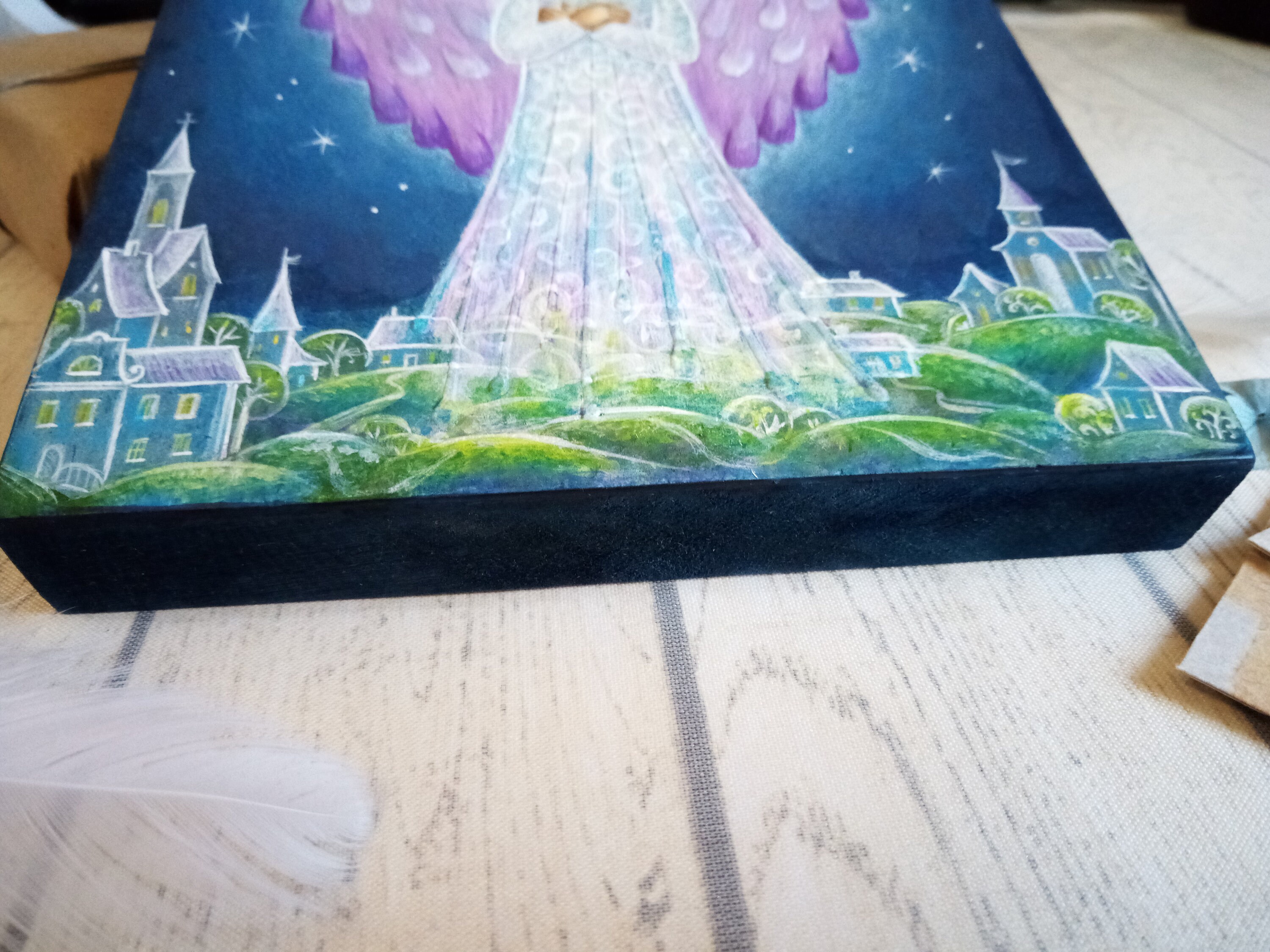 Guardian Angel Icon for Baby Boy & Girl 100% Handpainted - Etsy