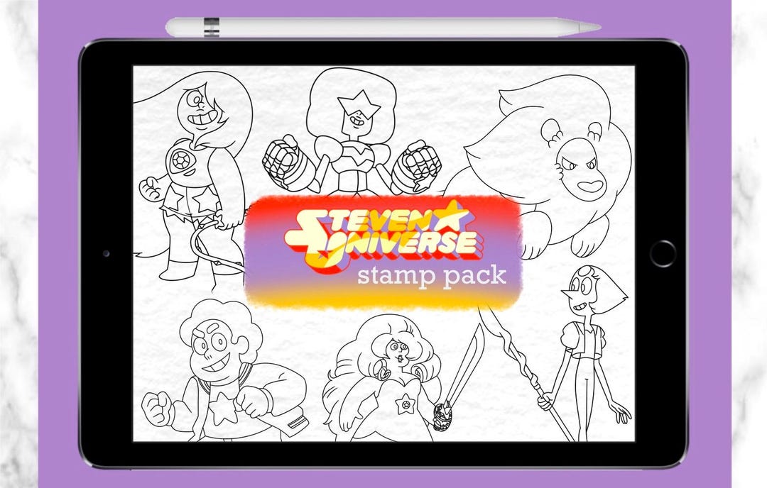 100+ Steven Universe Procreate Stamps | Outline Brushes | Lineart ...