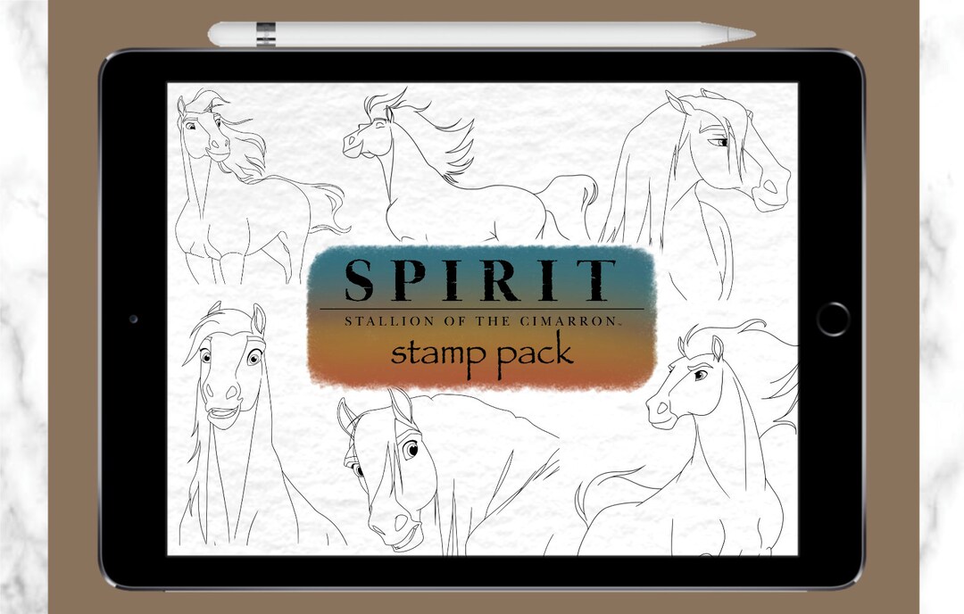 Spirit: Stallion of the Cimarron Procreate Stamps | Spirit Procreate ...