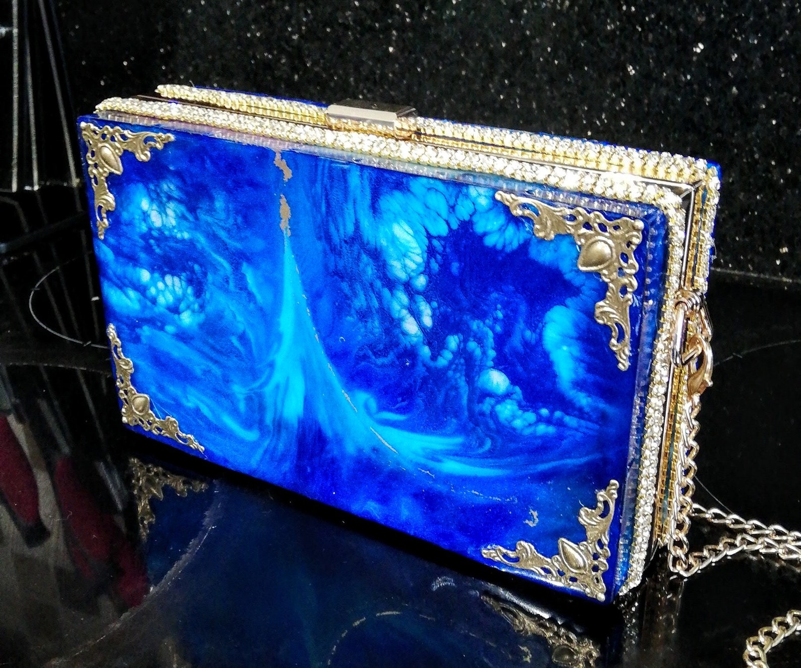 Resin Clutch Bag Handmade, Resin, Handmade, Handcrafted, Marble Look ...